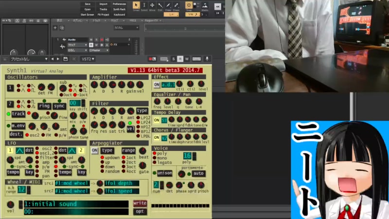 作曲ニートsynth1で効果音から作る【DTM】 - 2022/9/14(水) 9:46開始 - ニコニコ生放送