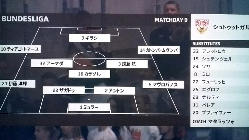 遠藤 伊藤×原口☆ シュツットガルト対ウニオン・ベルリン [邦語 St 独逸サッカー] ニコニコ生放送androidアプリ※途中断 終了も