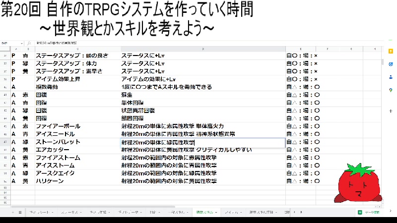 【アイデア求む】第20回 自作のTRPGシステムを作っていく時間 - 2023/1/14(土) 22:49開始 - ニコニコ生放送