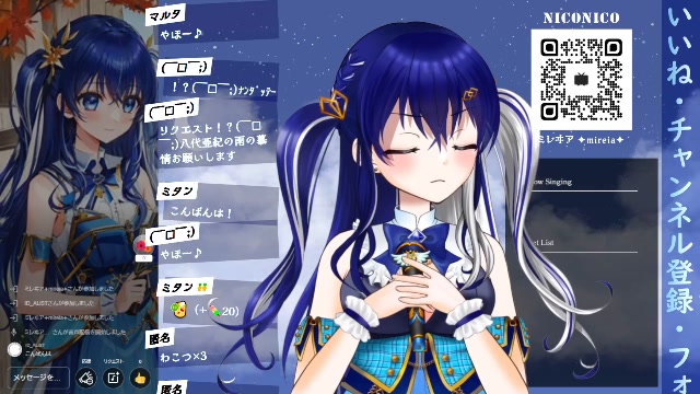 【初見さん大歓迎】リクエスト歌枠 #歌い手 ＃Vsinger - 2023/9/13(水) 20:30開始 - ニコニコ生放送