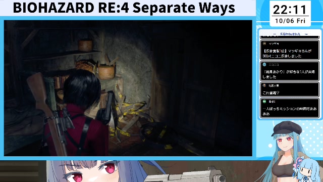 【BIOHAZARD RE:4】Separate Ways Part2 - 2023/10/6(金) 22:07開始 - ニコニコ生放送