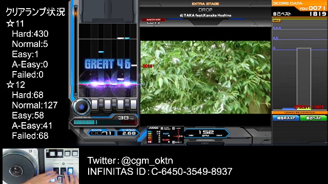 beatmania IIDX INFINITAS【SP十段】 - 2024/1/7(日) 10:12開始 - ニコニコ生放送