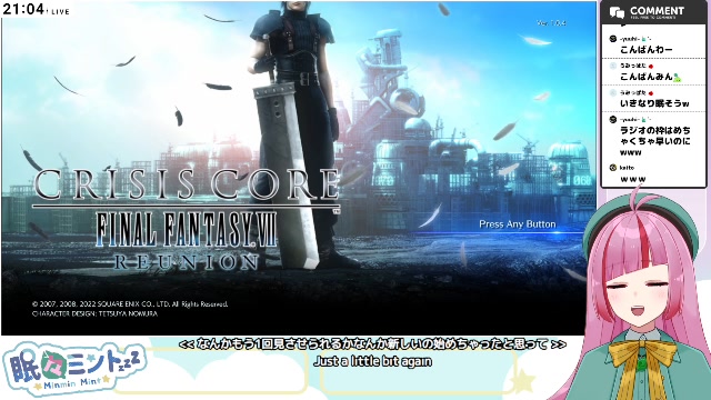 #2【CCFF7】初めてのミッションに挑戦！召喚獣を味方にできるか！？【 新人vtuber / 眠々ミント 】 - 2024/5/3(金) 21:00開始 - ニコニコ生放送