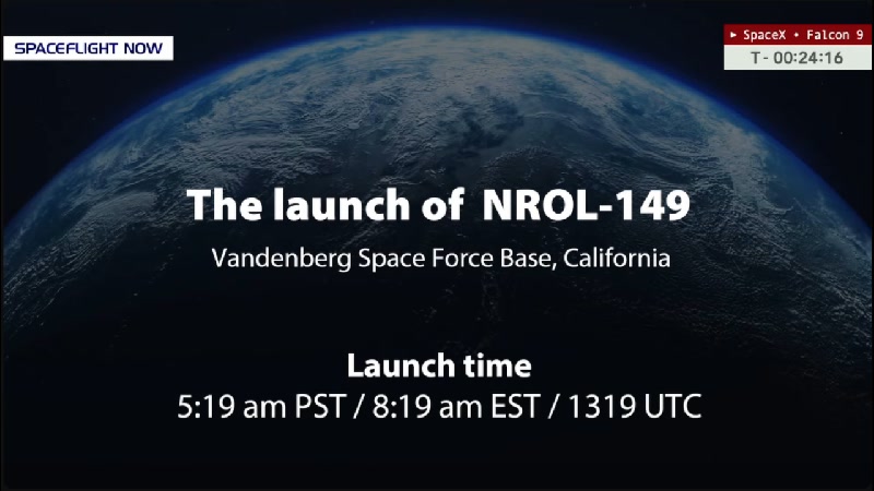 【チャット雑談】Falcon9 Block 5 booster B1063-22|NROL-149打ち上げ 22:19JST予定【生中継ミラー ...