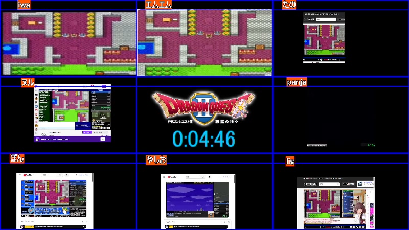 【ミラー】SFC版DQ2 RTA 並走（ネタバレあり） - 2025/1/9(木) 20:32開始 - ニコニコ生放送