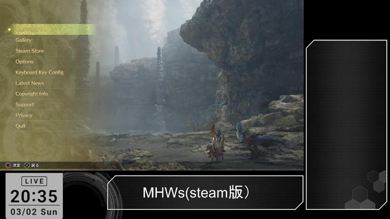 【MHWs（steam版）】いよいよ禁足地に辿り着いたハンター - 2025/3/2(日) 20:31開始 - ニコニコ生放送